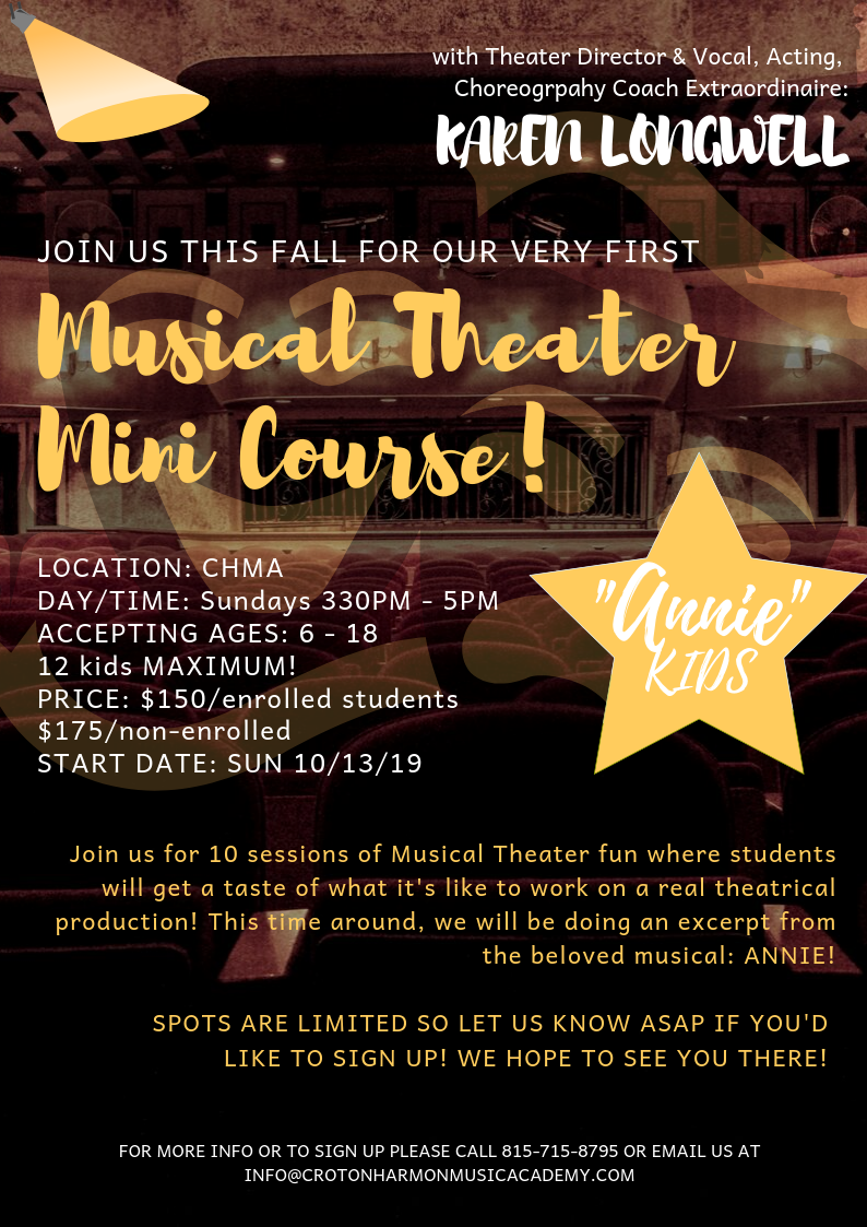 Musical Theater Mini Course! – Croton Harmon Music Academy